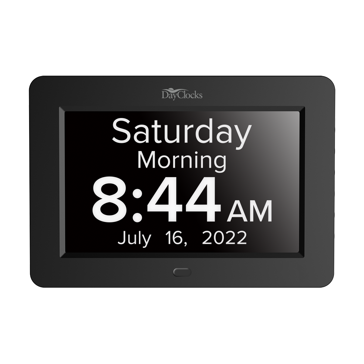 Digital DayClock by DayClocks® 8" Display with Black Frame